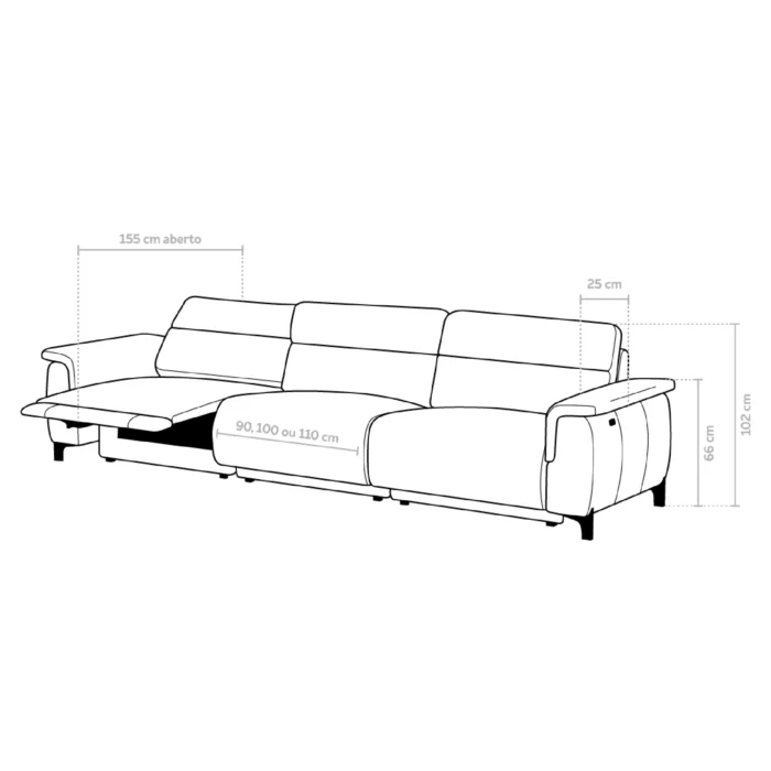 Sofá Magnum em couro - Os Sofás Mais Confortáveis | Sofa Soft